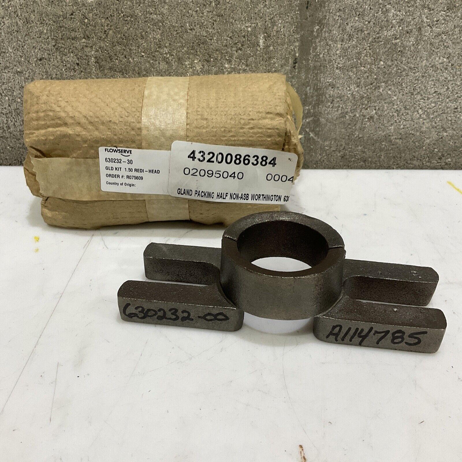 WORTHINGTON FLOWSERVE 630232-30 HALF GLAND PACKING KIT 1.50 373 ...