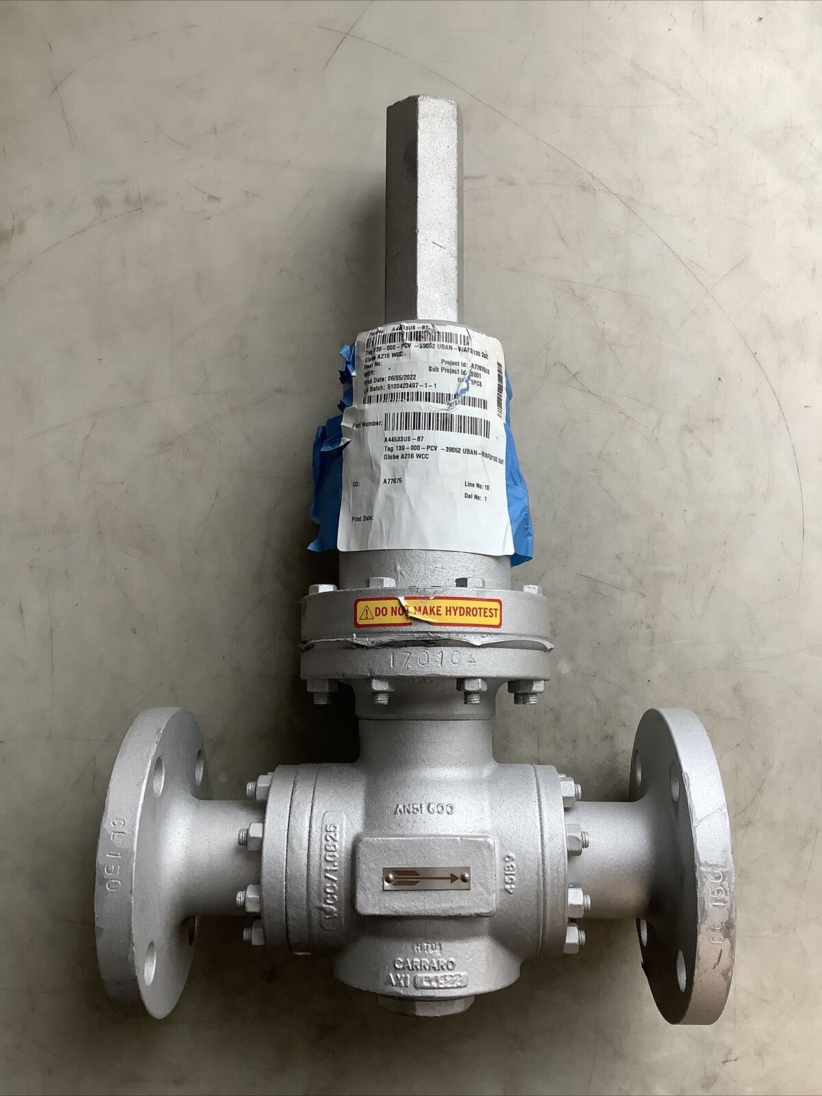 CARRARO UBAN-V/AF2/130 SELF ACTUATED CONTROL VALVE 373 – Industrial ...