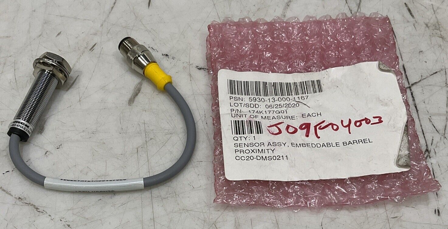 TURCK BI4-M12-AP6X-0.2-RS4T EMBEDDABLE PROXIMITY SENSOR ASSEMBLY U3S ...