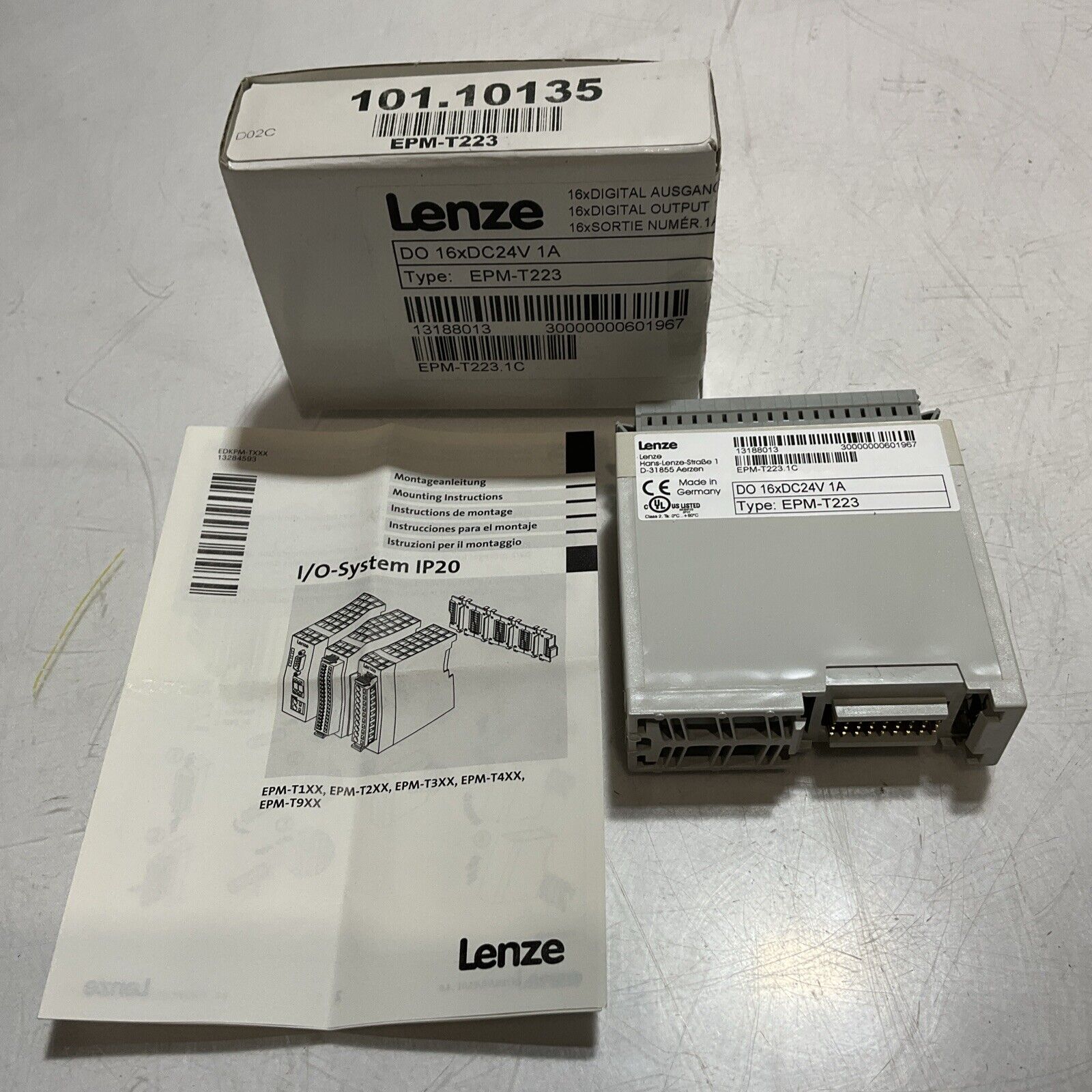 LENZE EPM-T223 DIGITAL OUTPUTS MODULE U3S – Industrial Garage Sales