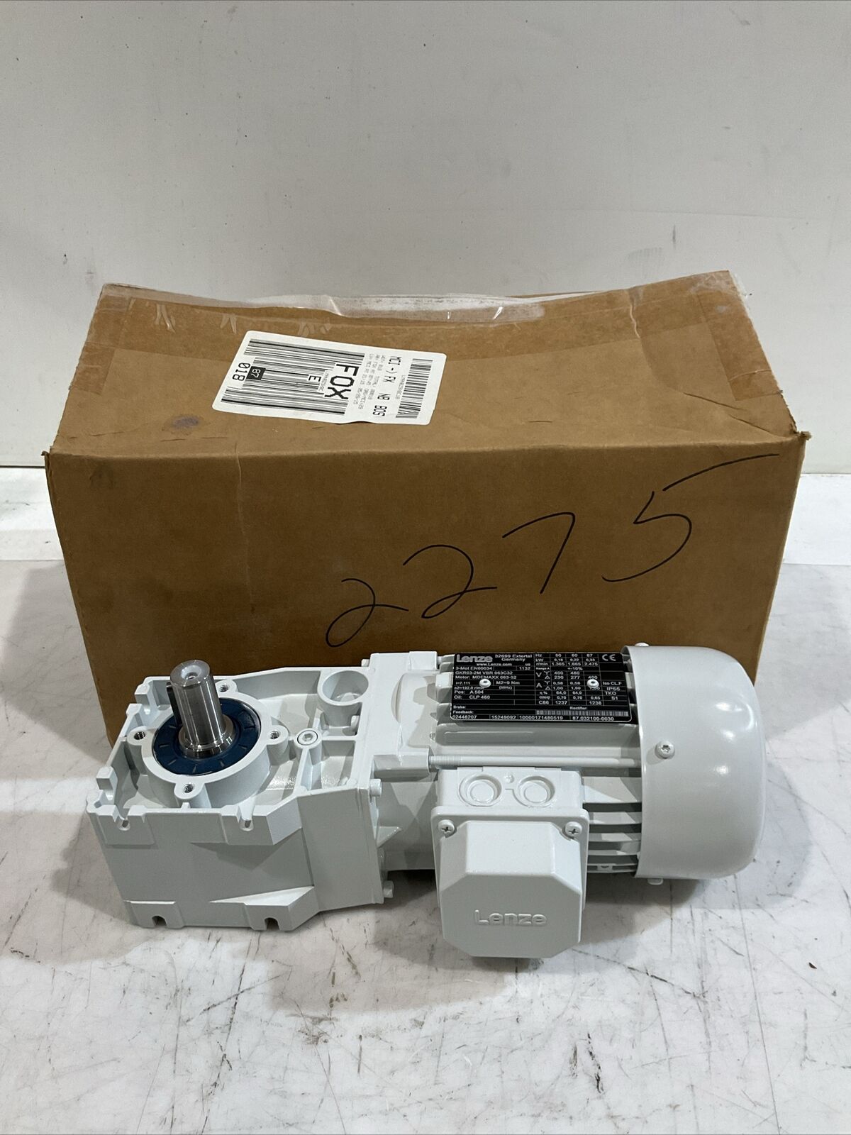 LENZE EN60034 GKR03-2M VBR 063C32 MDEMAXX 063-32 GEARBOX MOTOR U3S ...