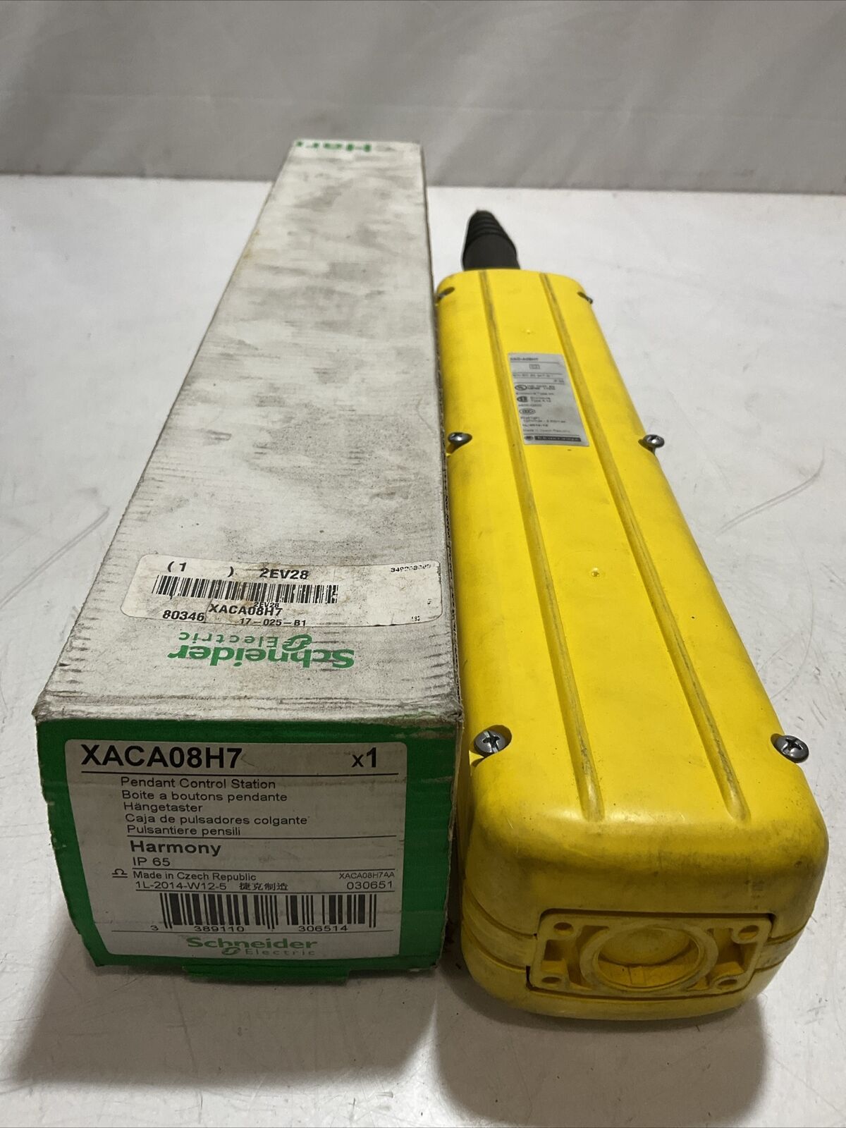 TELEMECANIQUE XAC-A08H7 PENDANT CONTROL STATION 8-BUTTON 120V N3M ...