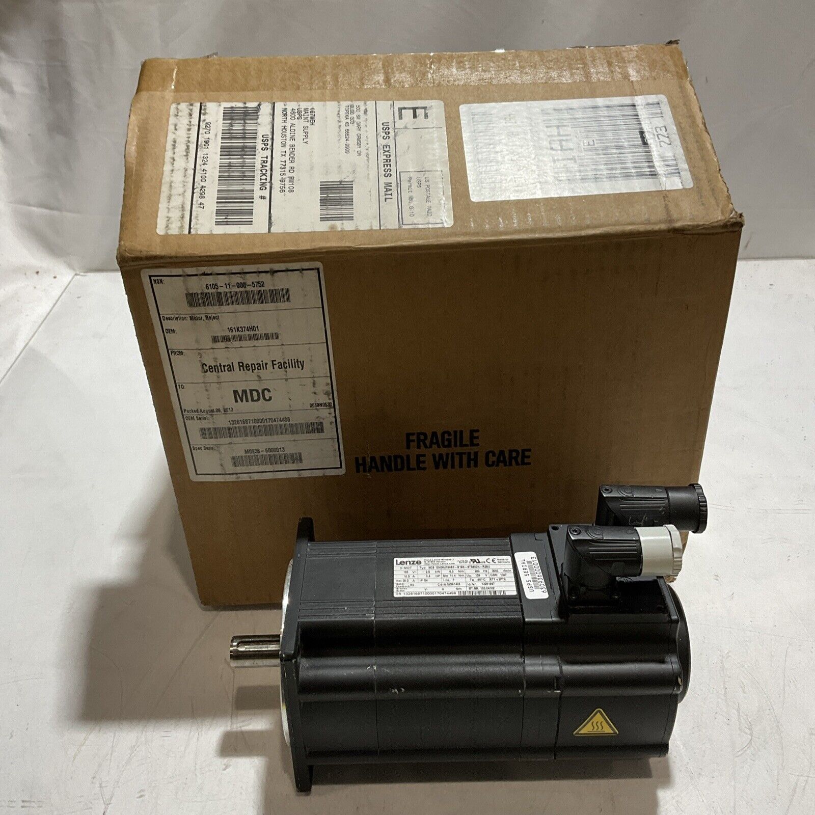 LENZE MCS12H30LRS0B0-B19N-ST5800N-R2SU SERVO MOTOR U3S – Industrial ...