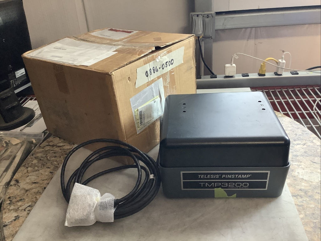 TELESIS TMP3200 PINSTAMP MARKING SYSTEM – Industrial Garage Sales