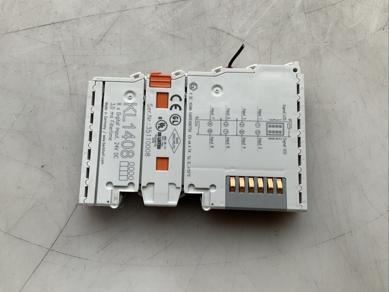 BECKHOFF KL1408 BUS TERMINAL 24VDC 8 CHANNEL – Industrial Garage Sales