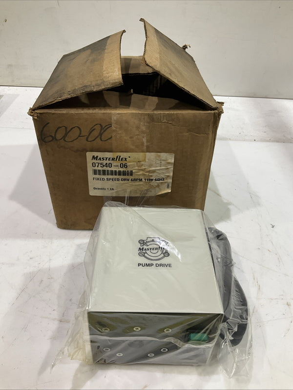 MASTERFLEX 07540-06 FIXED SPEED DRIVE 6RPM 115V 60HZ T2M – Industrial ...