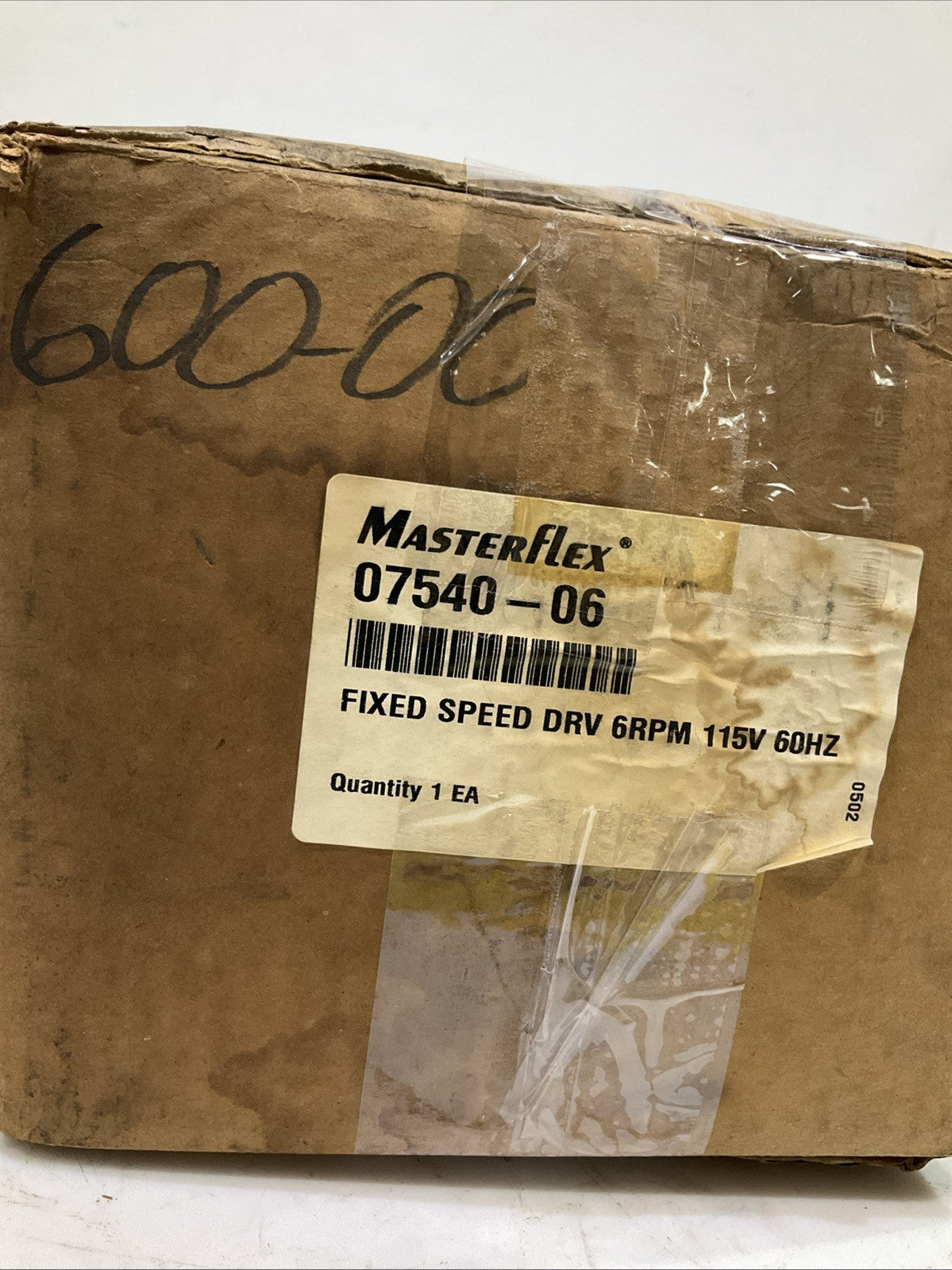 MASTERFLEX 07540-06 FIXED SPEED DRIVE 6RPM 115V 60HZ T2M – Industrial ...