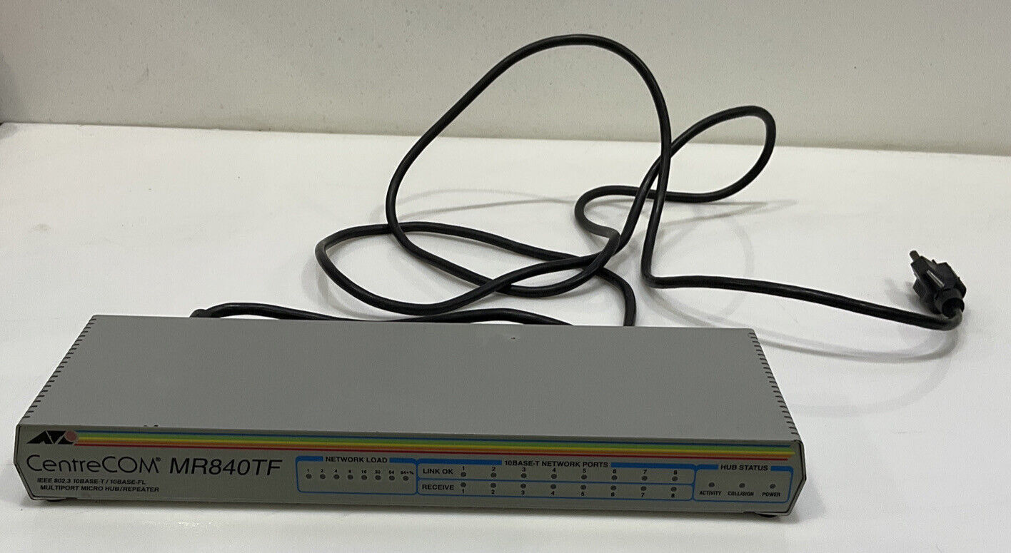 CENTRECOM AT-MR840TF MULTIPORT MICRO HUB/REPEATER IEEE 802.3 TWD ...