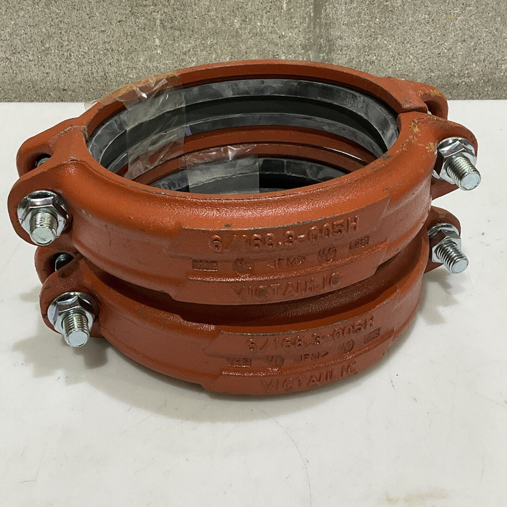 VICTAULIC 6/168,3 -005 H VICTALLIC GROOVED PIPE COUPLING 6” GASKET LOT ...