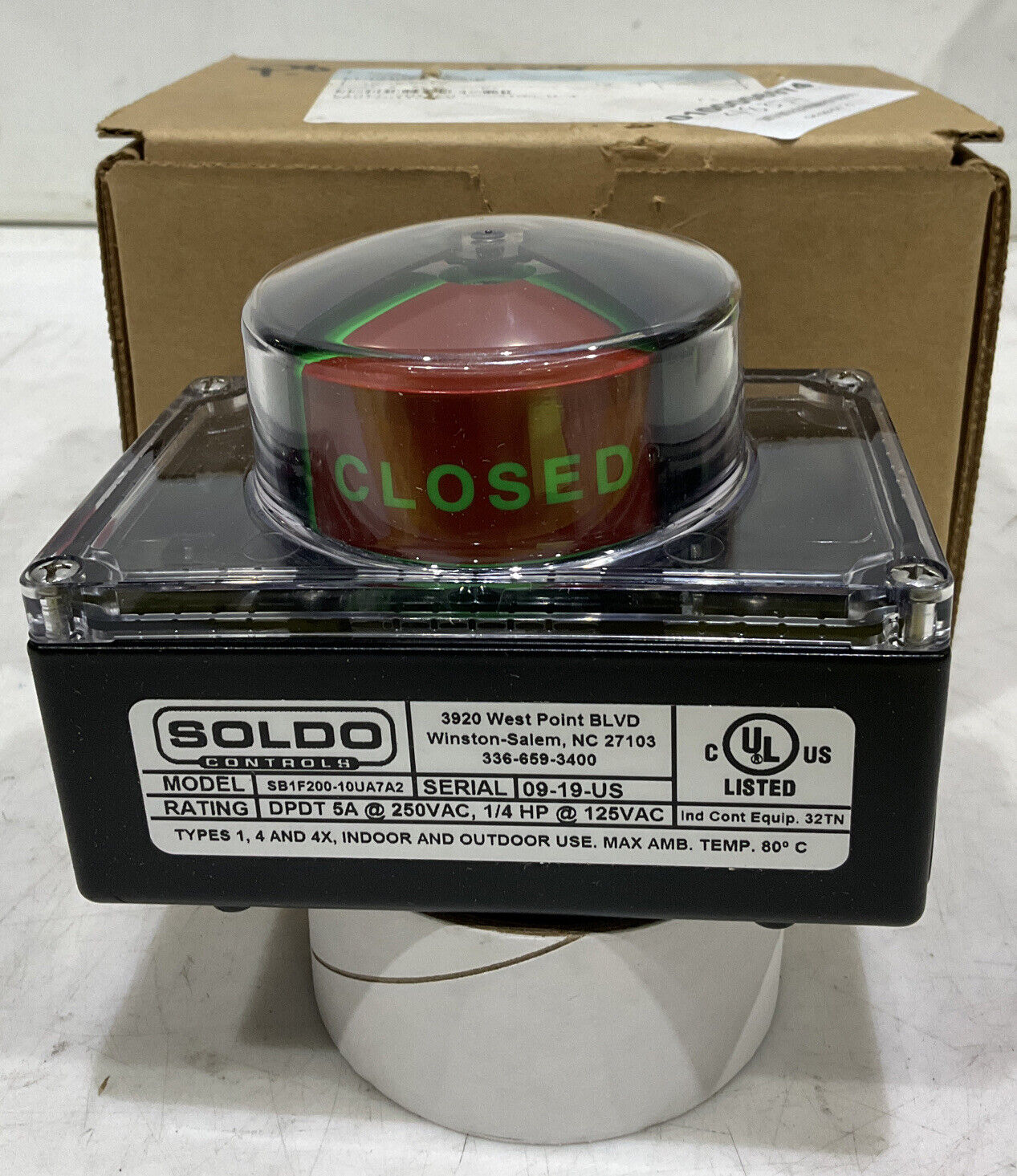SOLDO SB1F200-10UA7A2 LIMIT SWITCH 373 – Industrial Garage Sales