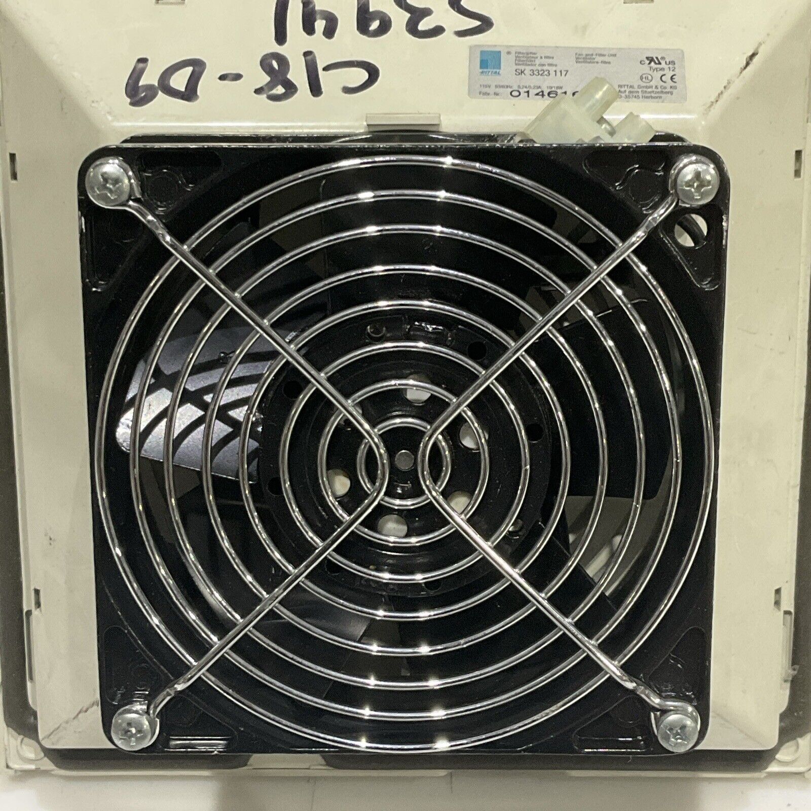 RITTAL 014616 SK 3323 117 FAN AND FILTER UNIT VENTILATOR 115V 50/60HZ ...