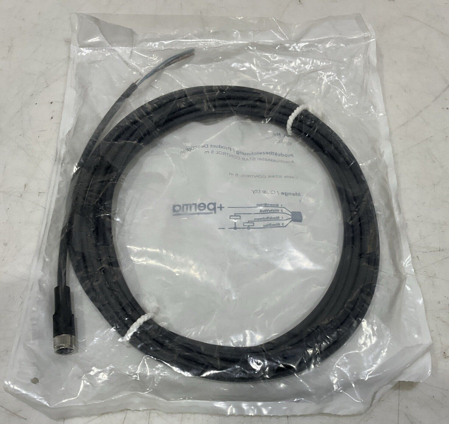 PERMA 108342 STAR CONTROL CABLE 5M U3S – Industrial Garage Sales